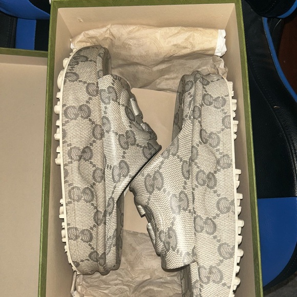 Gucci | Shoes | Gucci Monogram Slide Sandals | Poshmark
